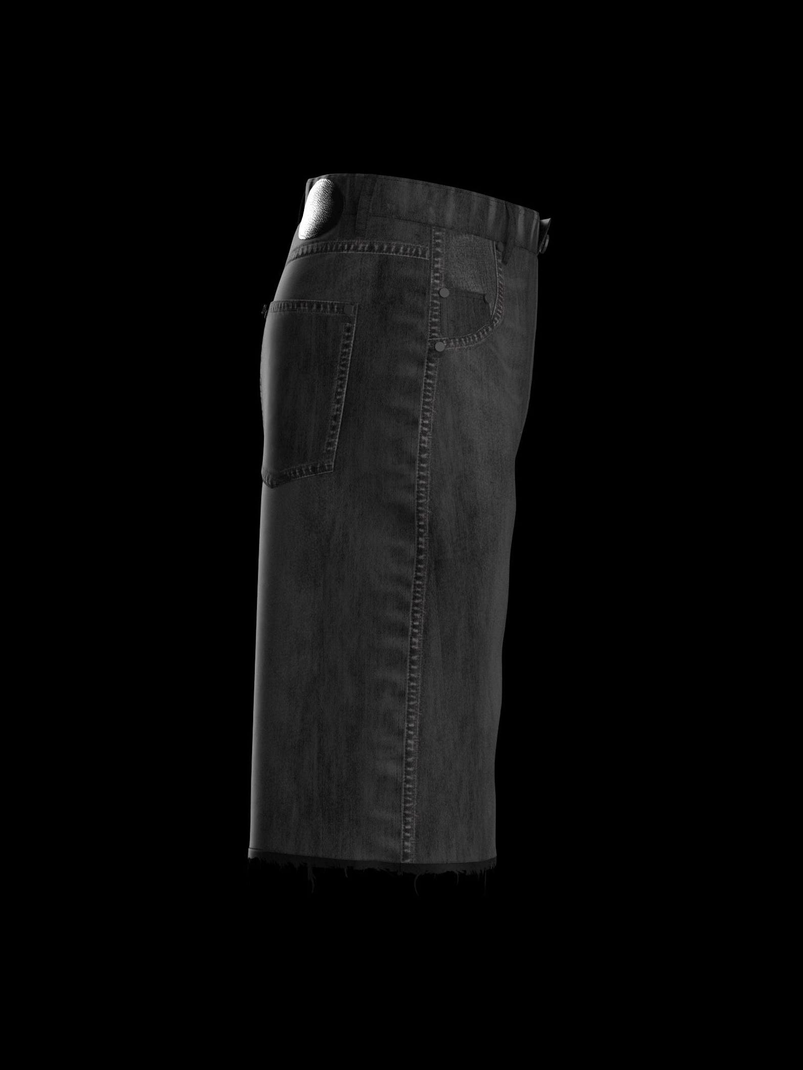 3D MALE DENIM SHORT - CLO3D - Digital - 3D Short - 3D Jean - 3D Digital ...