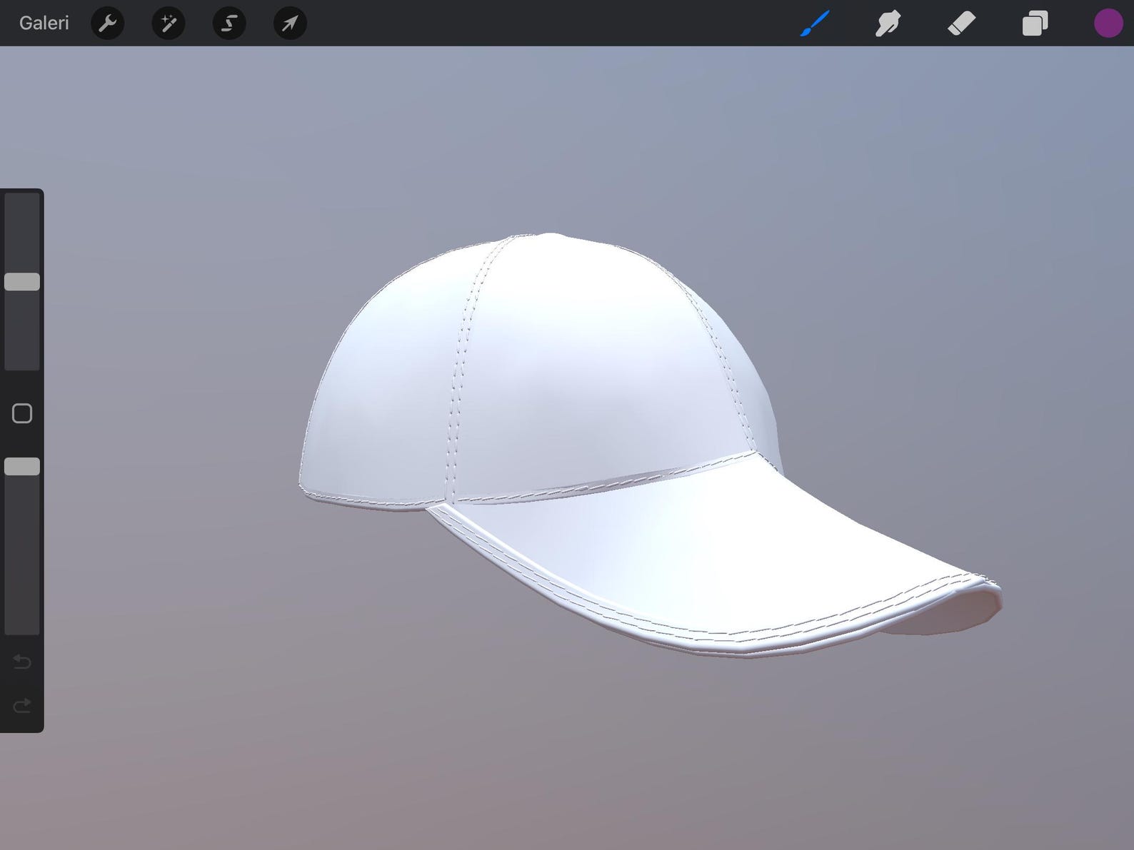 3D Cap Mockup – Customizable Hat Model for CLO3D, Procreate & Blender ...