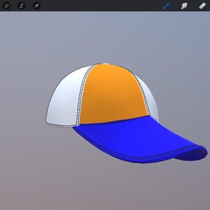 3D Cap Mockup – Customizable Hat Model for CLO3D, Procreate & Blender ...