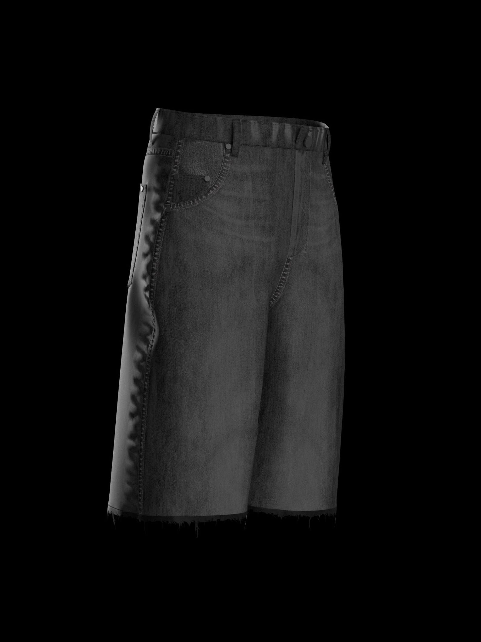 3D MALE DENIM SHORT - CLO3D - Digital - 3D Short - 3D Jean - 3D Digital ...