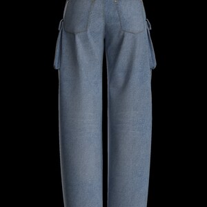 3D DENIM - 3D JEAN - CLO 3D - Digital - Marvelous Designer - Pant ...
