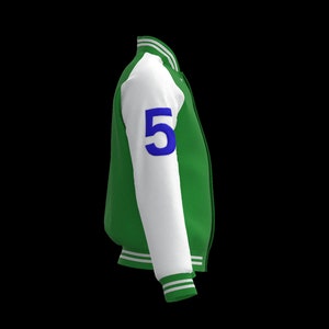 3D Male Raglan Varsity Jacket: Digital Garment (obj, Fbx, Zprj) - Etsy