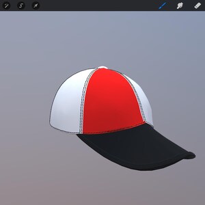 3D Cap Mockup – Customizable Hat Model for CLO3D, Procreate & Blender ...