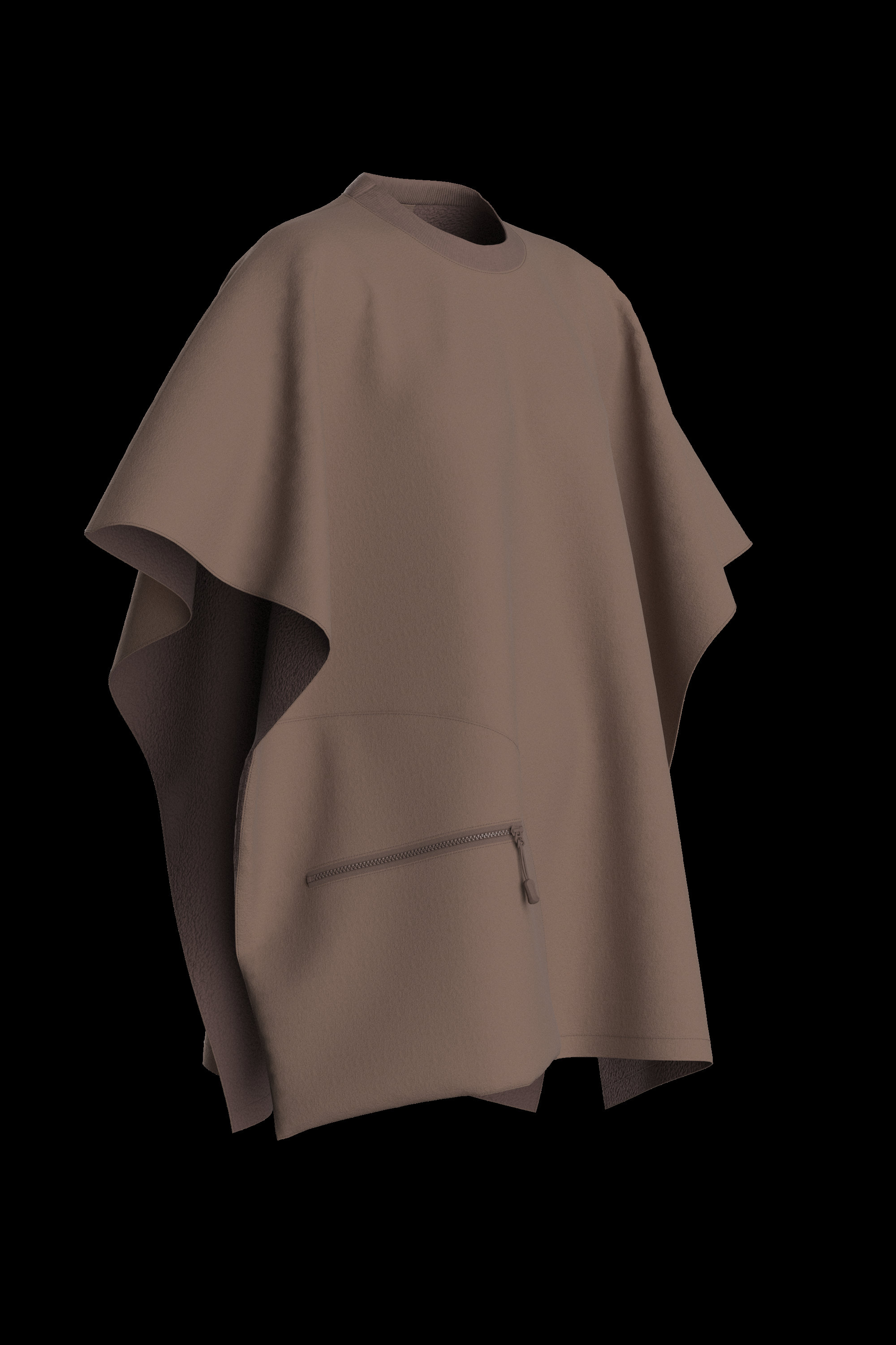 3D Pancho – Procreate & CLO3D Digital Fashion Model for Blender | OBJ ...