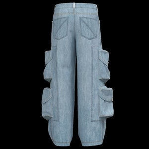 3D Jean - CLO3D - Marvelous Designer - 3D DENIM - OBJ - FBX - Pant - 3d ...