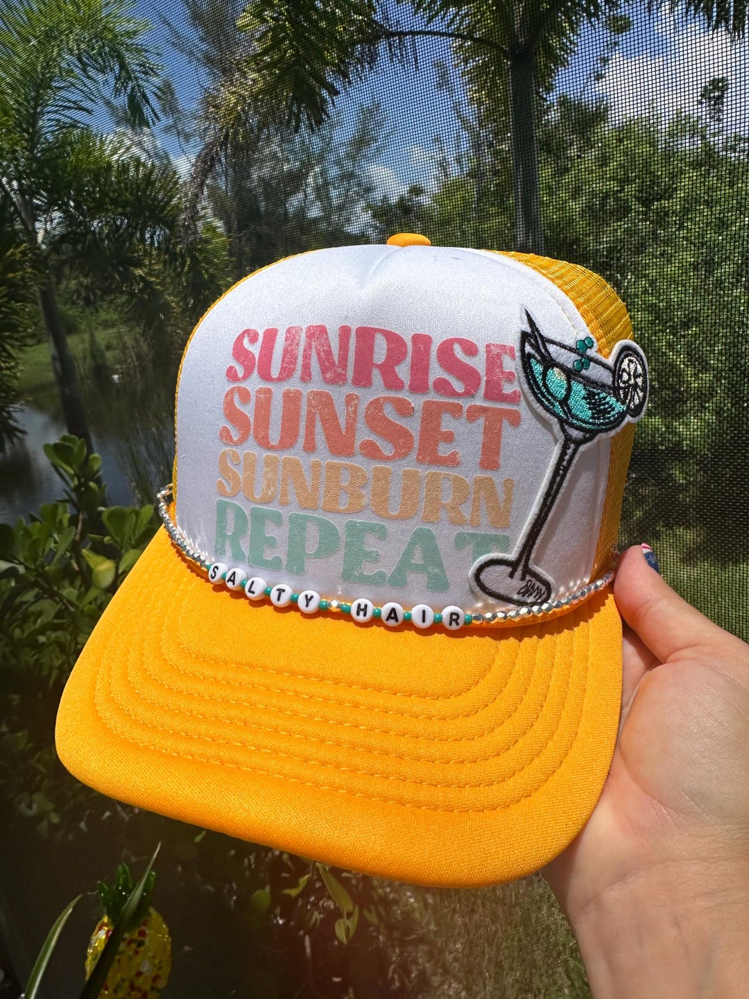 Trucker Sunrise Sunburn Sunset Repeat Hat - Etsy