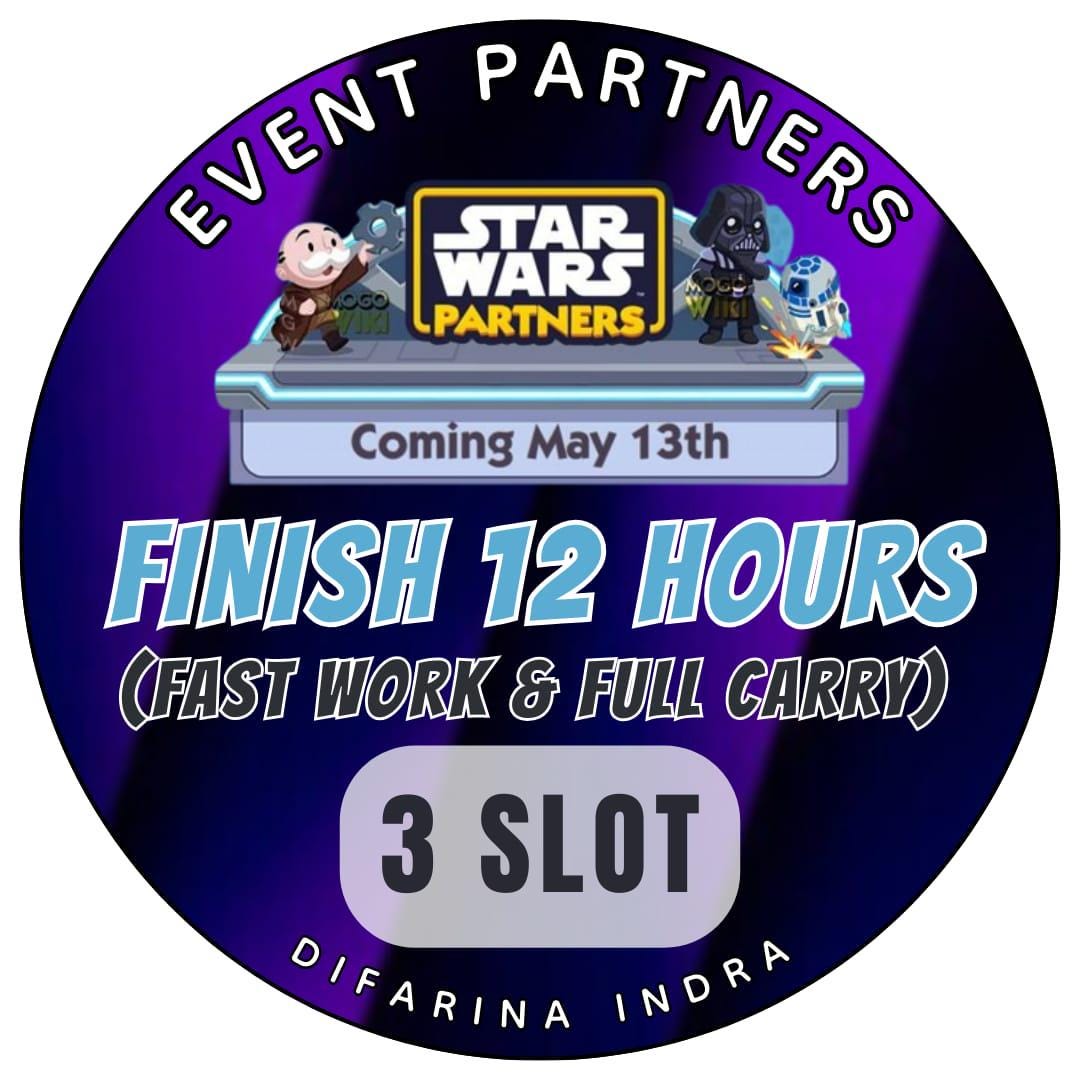 Star Wars Partners Event Monopoly Go - 3 Slot Finish 12 Hours - Star ...