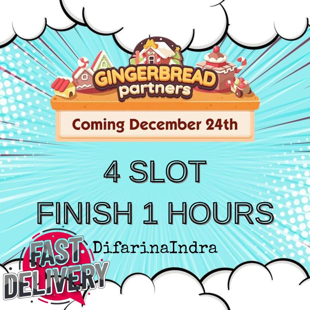 FINISH 1 HOURS 4 Slot Gingerbread Partners - Etsy