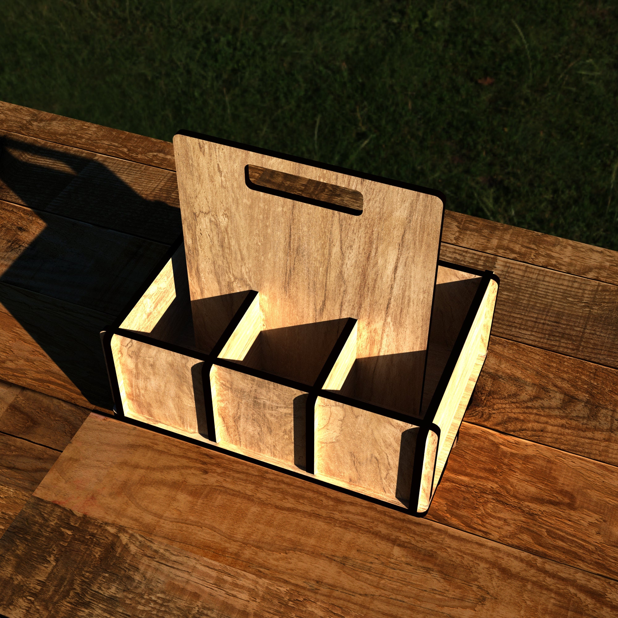 Self-assembling 6 Bottle Beer Holder SVG, Files to Glowforge Owner ...