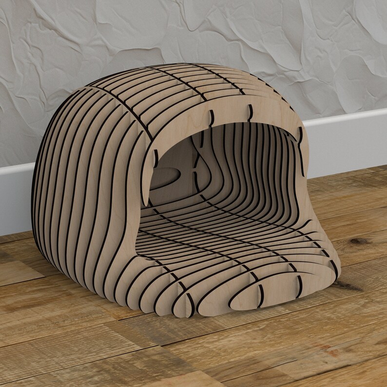 Parametric Cat House, Cat House SVG, House Kitten File, Pet House, Bed ...