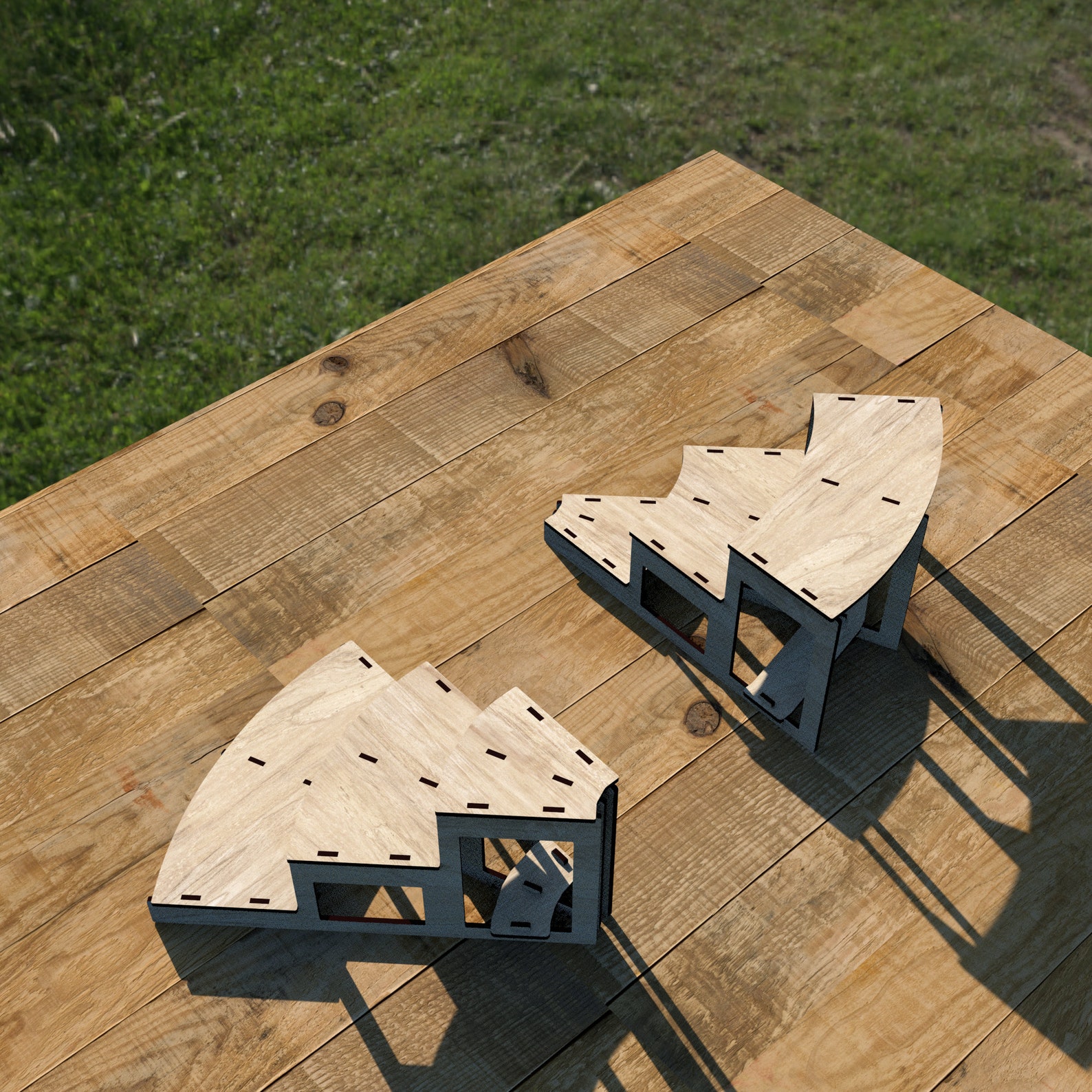 Tiered Display Stand Laser Cutting Multi-purpose Display Case Vector ...