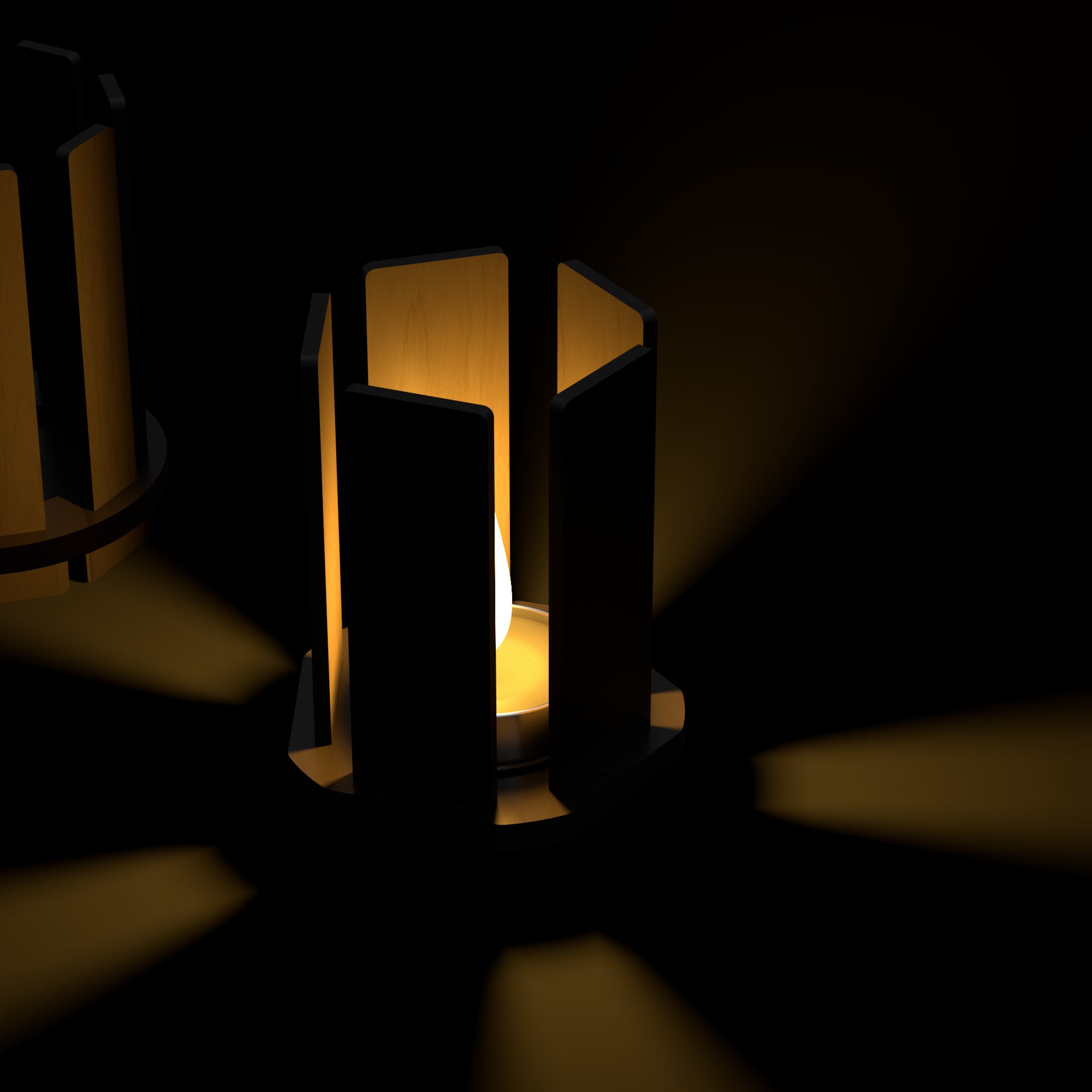 Laser Cut File SVG, Original Candle Holder, Glowforge Xtool Files ...