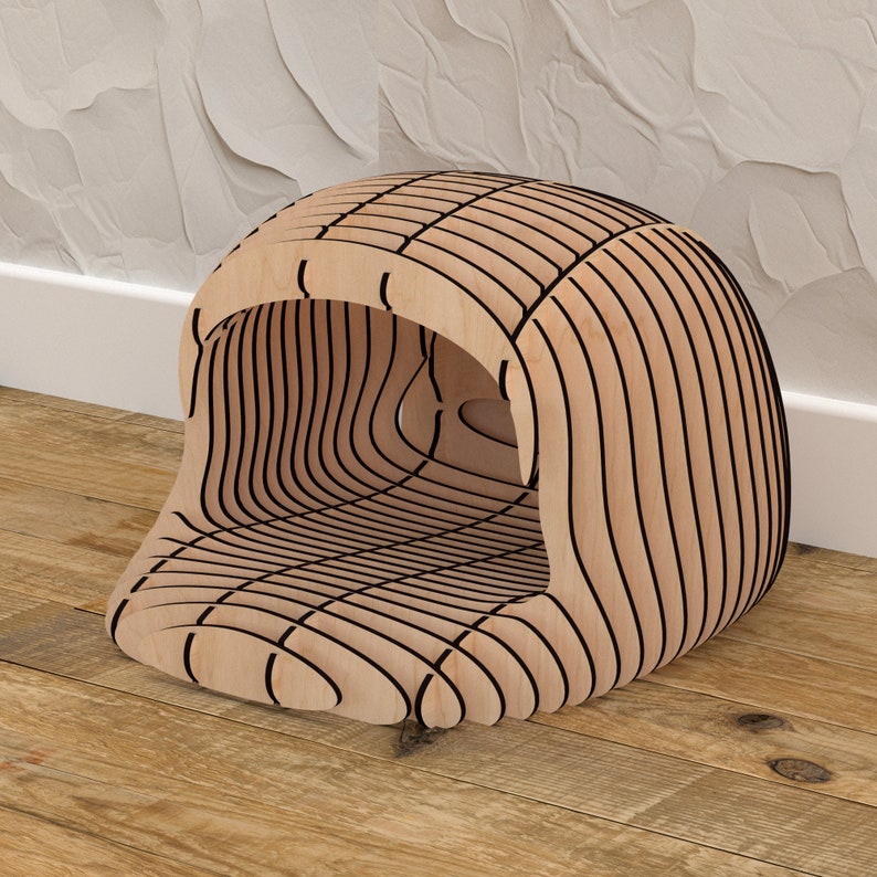 Parametric Cat House, Cat House SVG, House Kitten File, Pet House, Bed ...