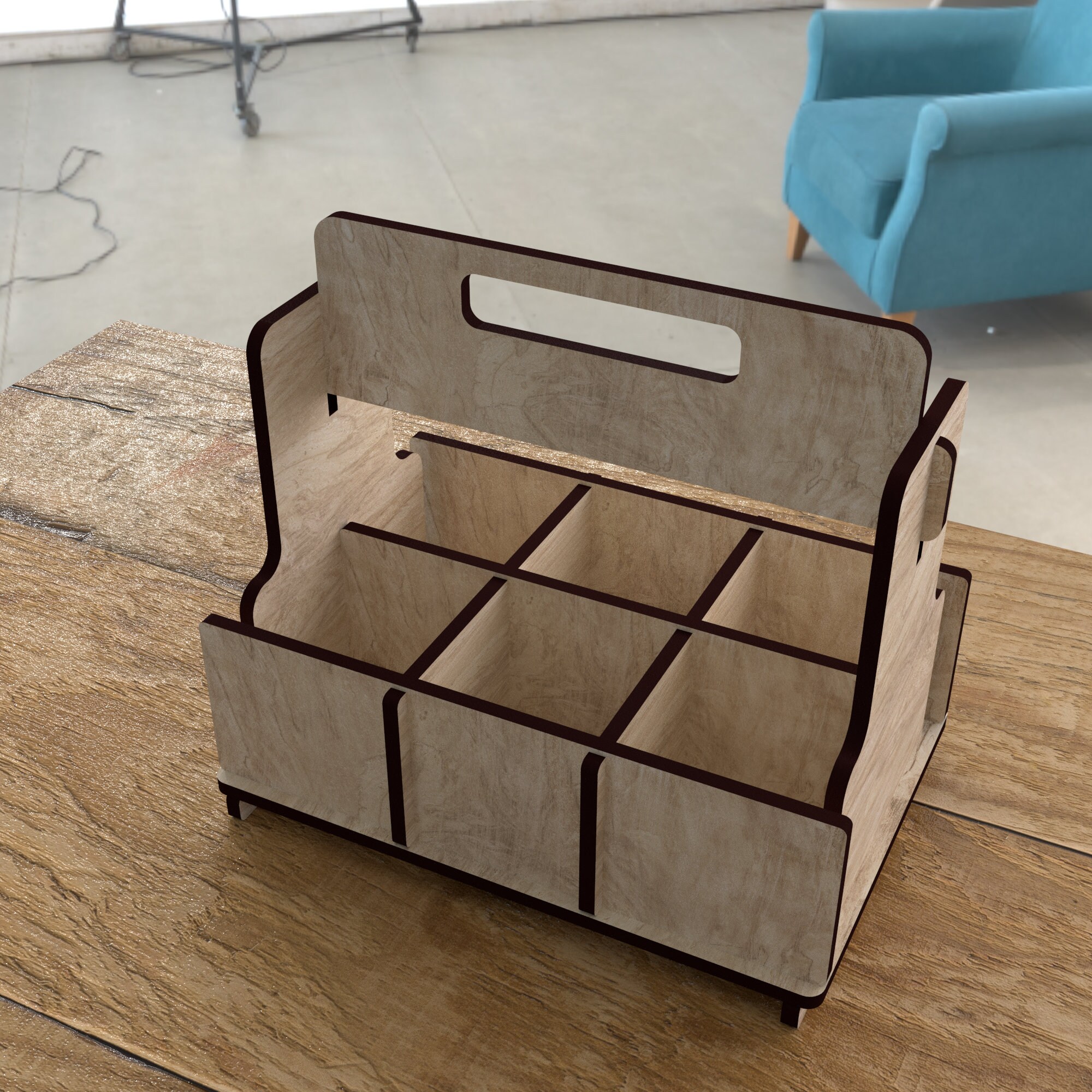 Laser Cutting of Beer Can Holders, Lasercut Six Hole Beer Boxes Files ...