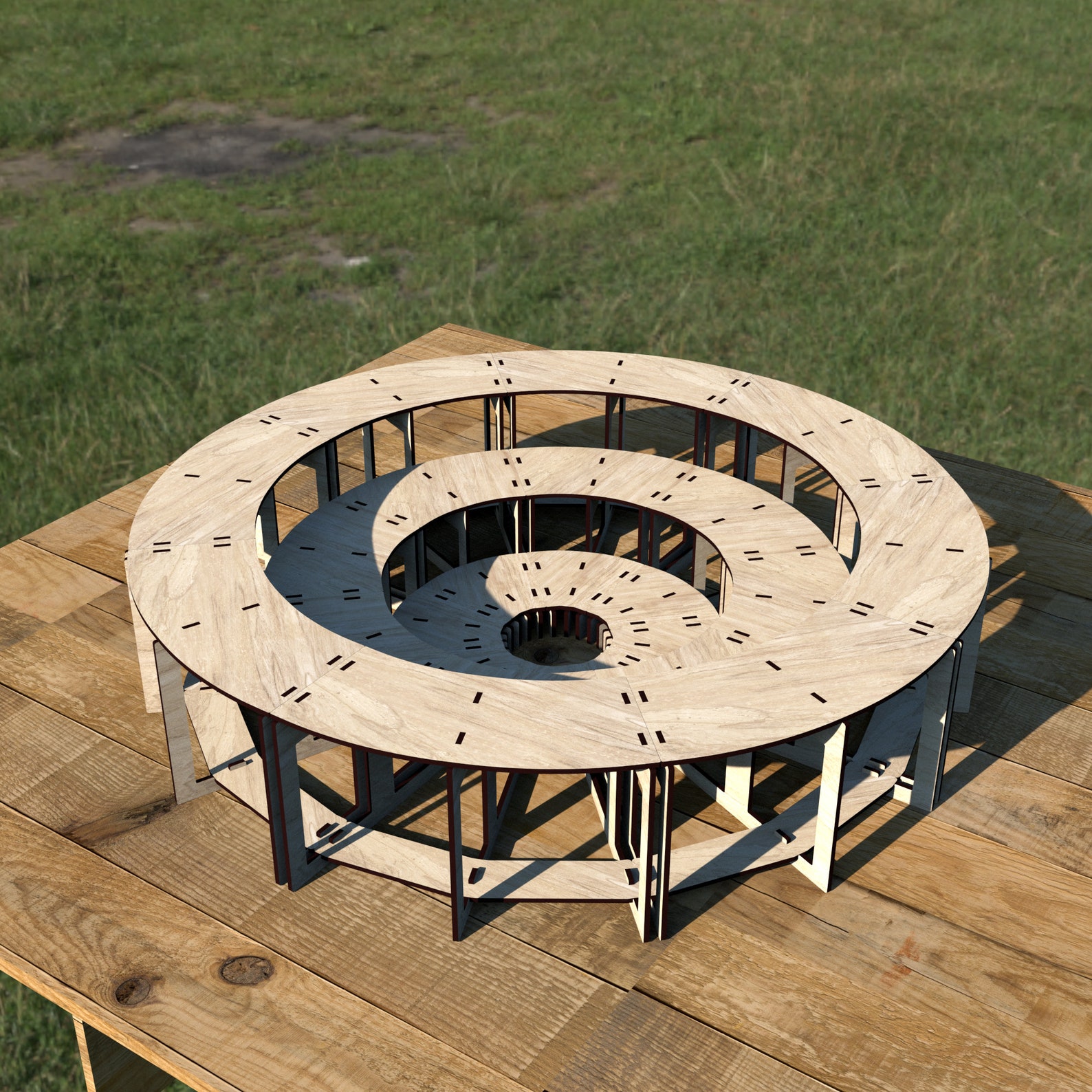 Tiered Display Stand Laser Cutting Multi-purpose Display Case Vector ...