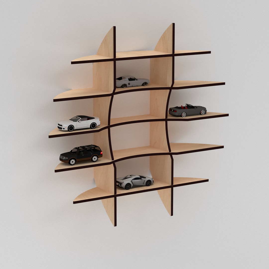 Shelf for Miniatures SVG, Shelf for Small Figures, Wooden Wall Shelves ...