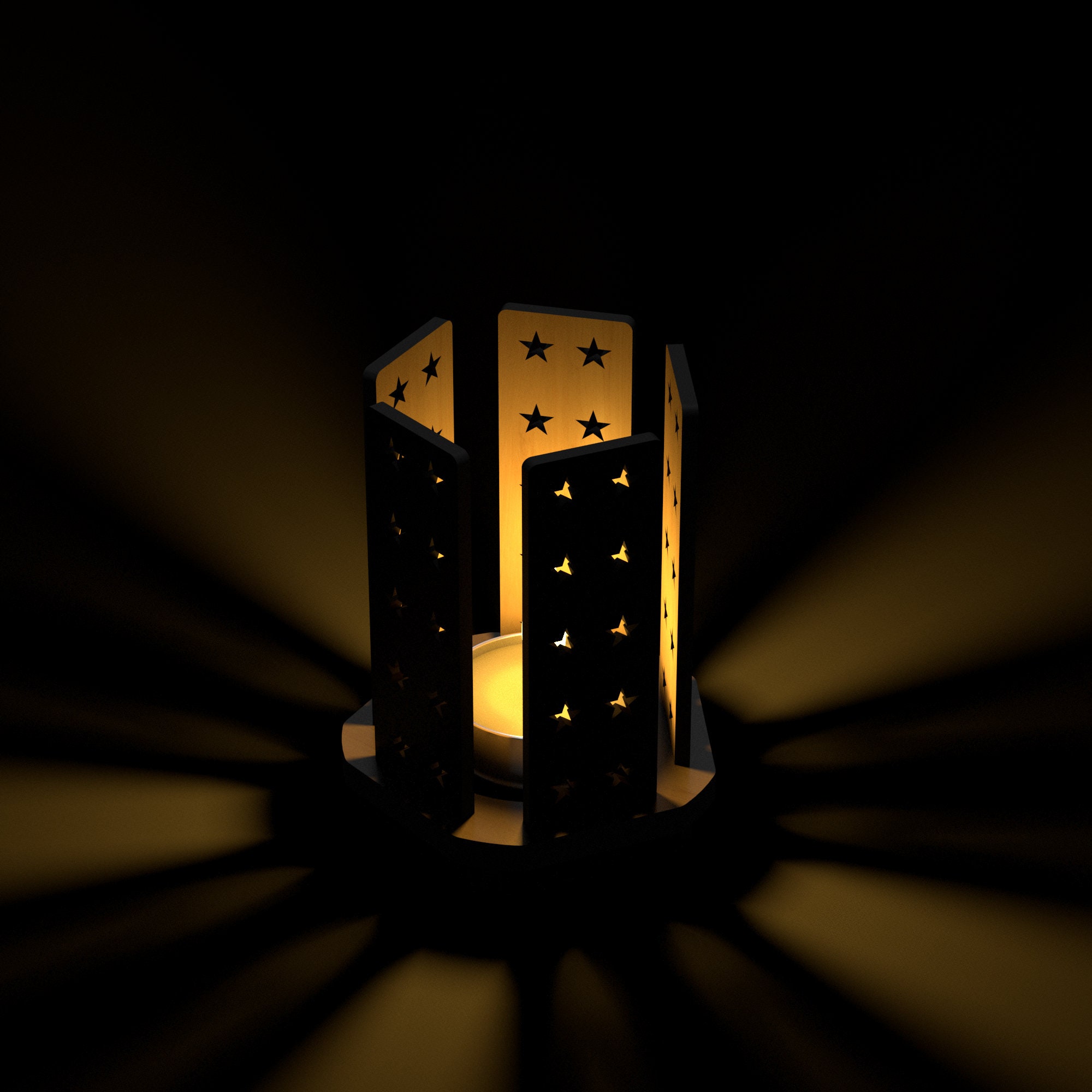 Laser Cut File SVG, Original Candle Holder, Glowforge Xtool Files ...