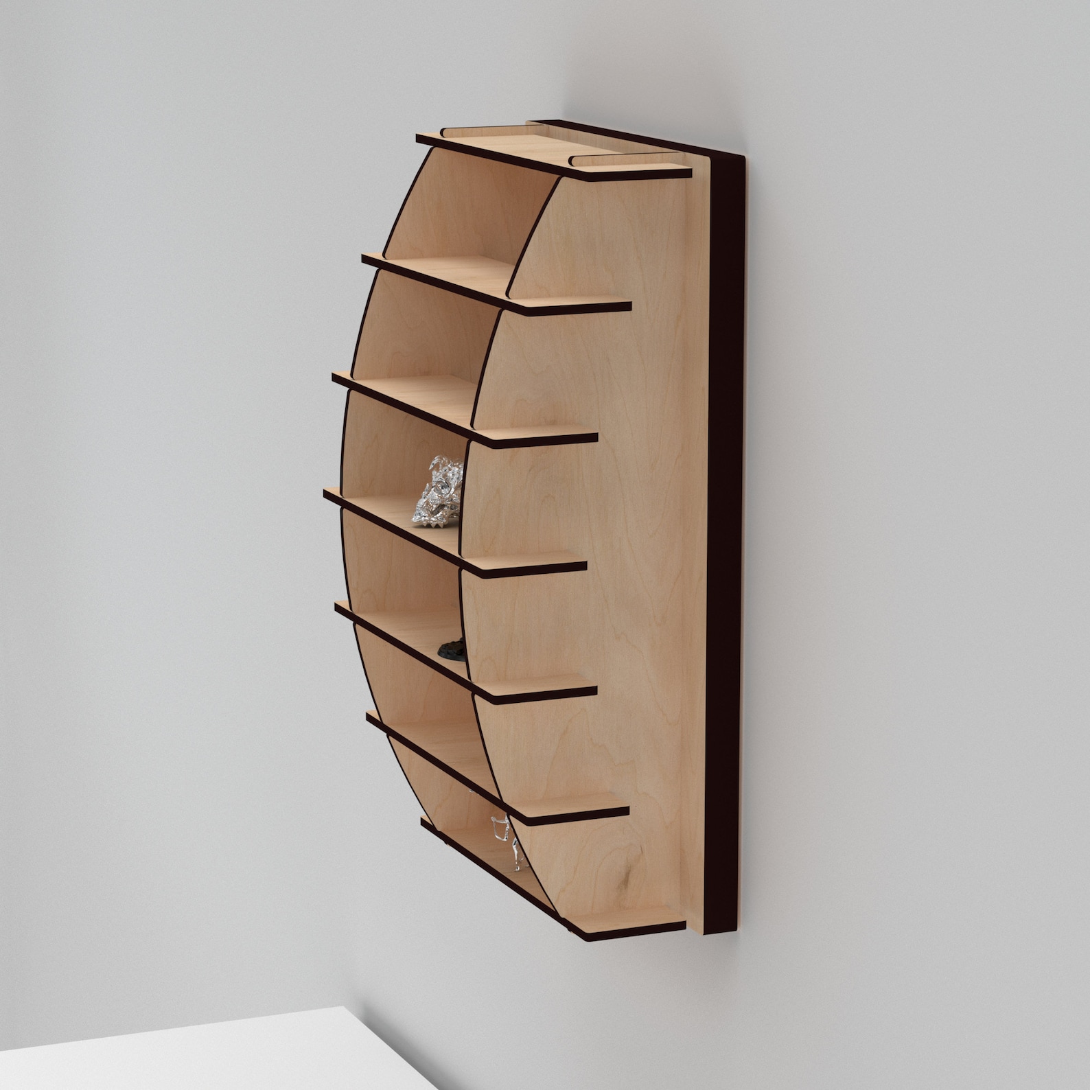 Collectible Shelves Cut SVG, Miniature Figure Shelf, Wall Hanging ...