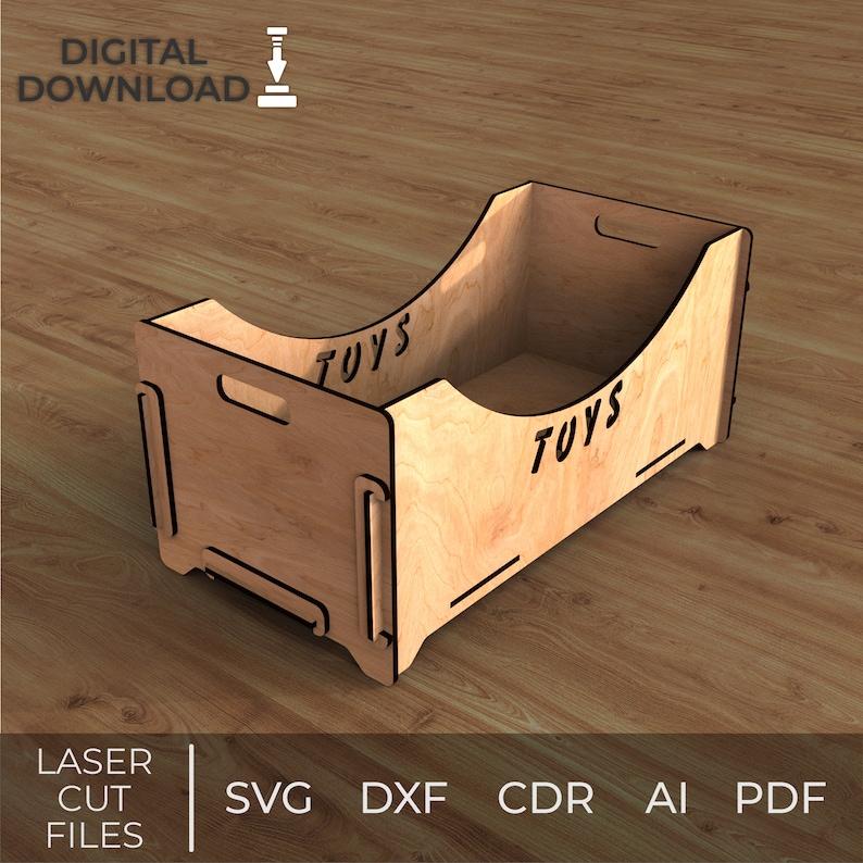 Box Toys Laser Cut Files ,CNC File, Wooden Box, Storage Box SVG, Dxf ...
