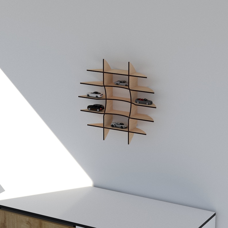 Shelf for Miniatures SVG, Shelf for Small Figures, Wooden Wall Shelves ...