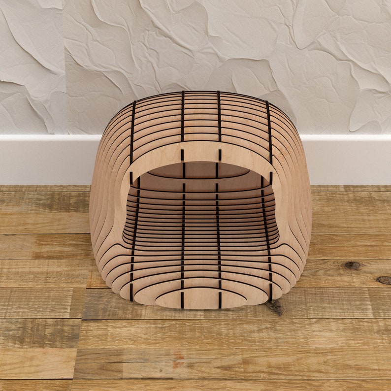 Parametric Cat House, Cat House SVG, House Kitten File, Pet House, Bed ...