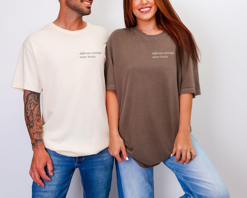 Audhd Comfort Colors Tee, Neurodivergent Adult Gift - Etsy