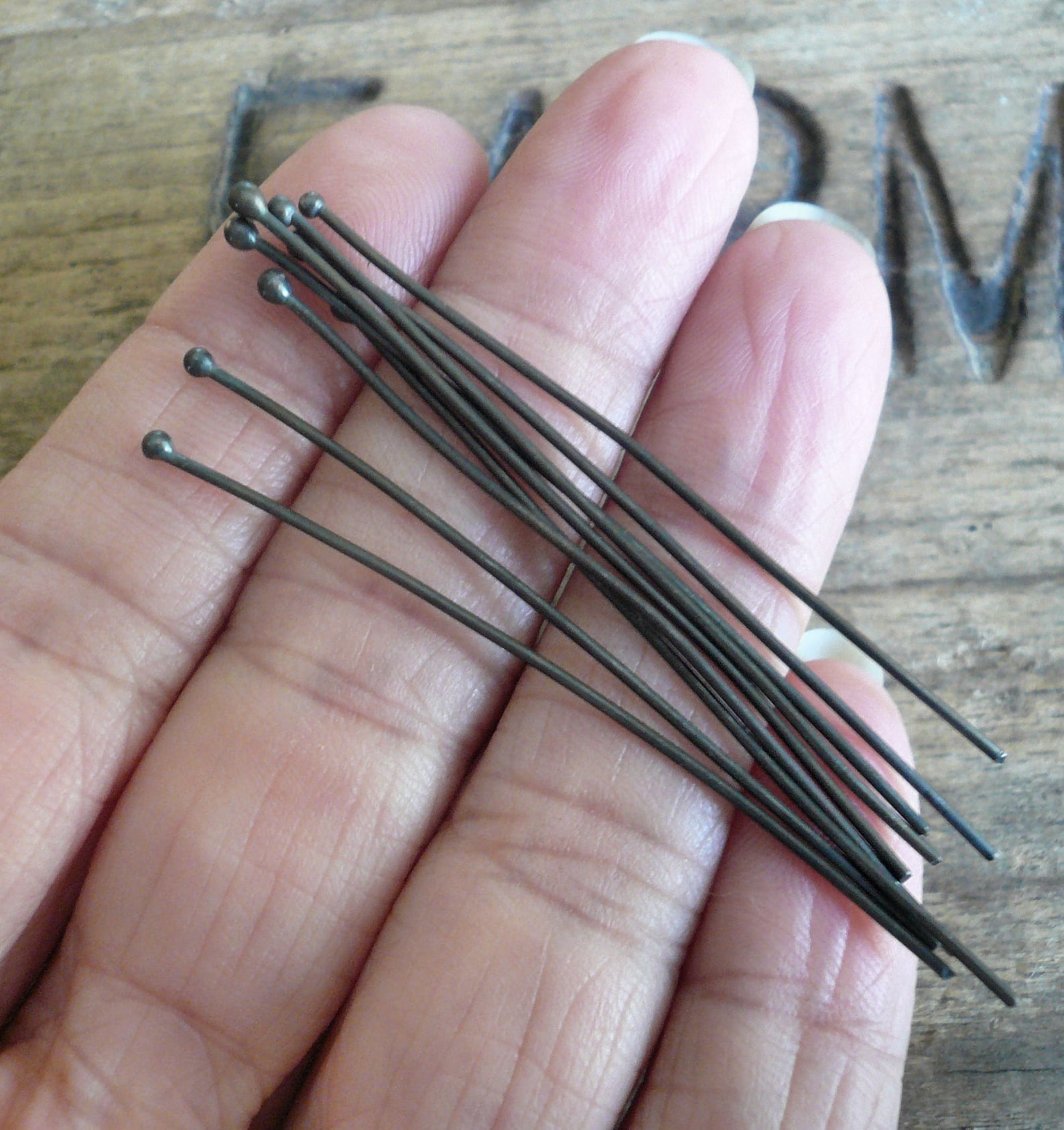 10 3 Fine Silver Handmade Ball Headpins 20 Gauge. 3 | Etsy