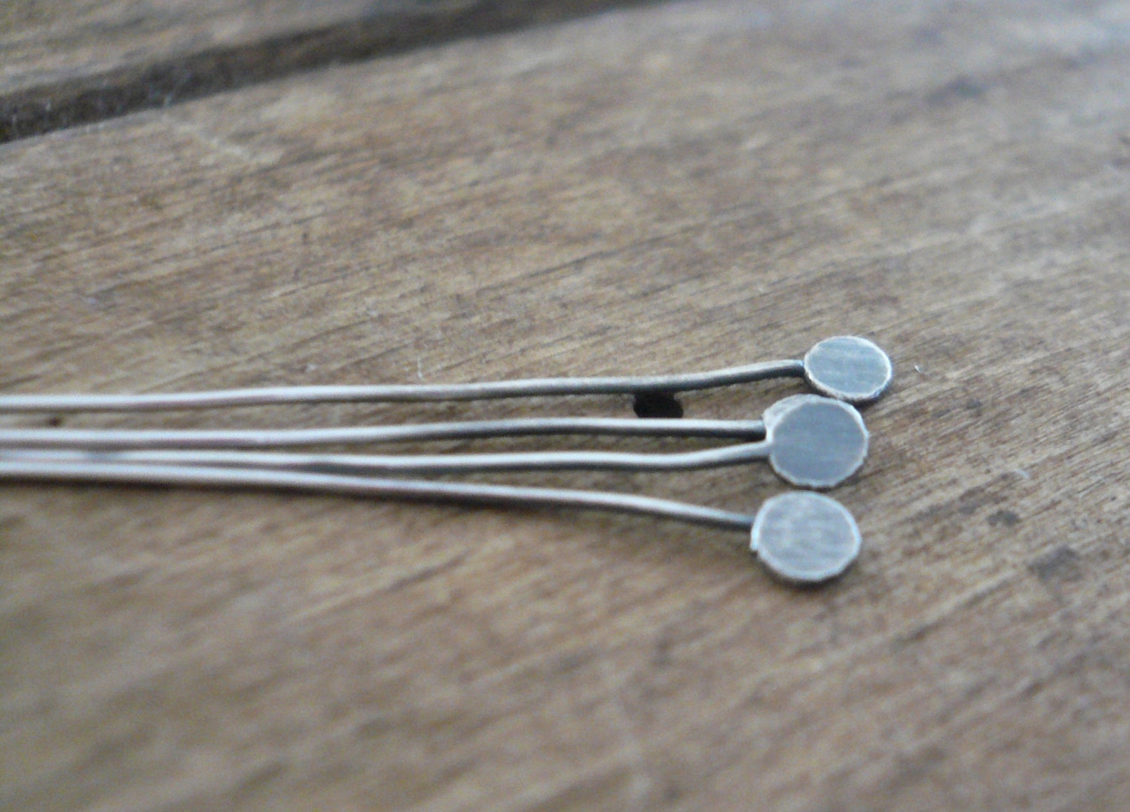 10 2" Fine Silver Handmade Paddle Headpins - Choice 26,24 or 20 Gauge ...