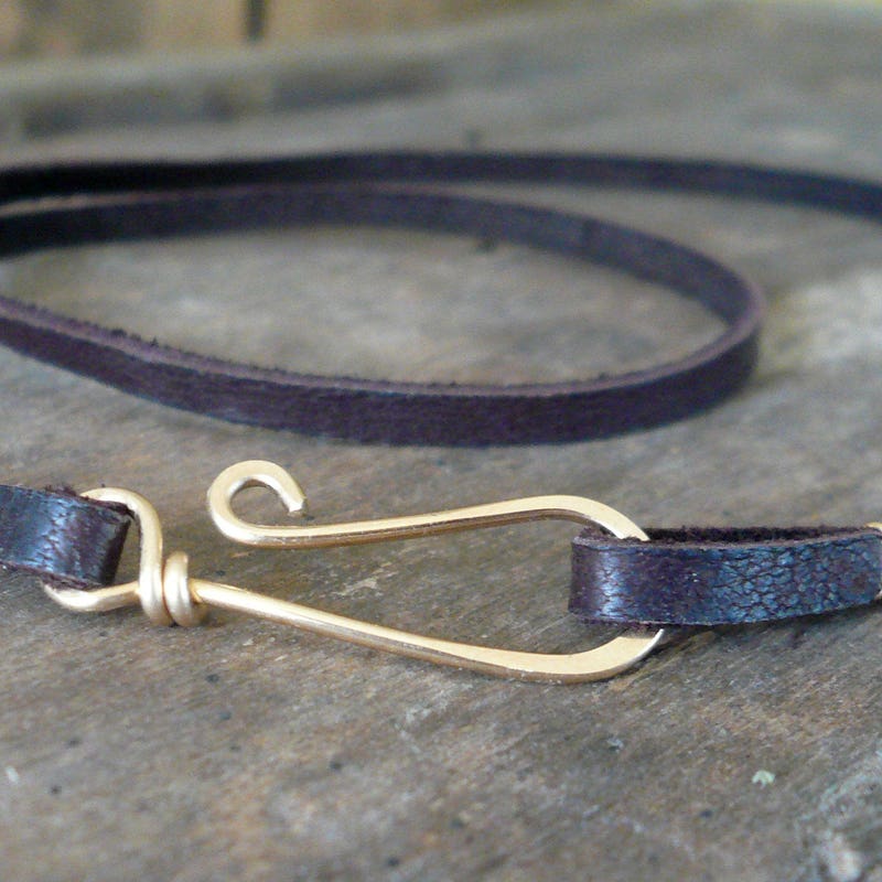 Leather Necklace - Etsy
