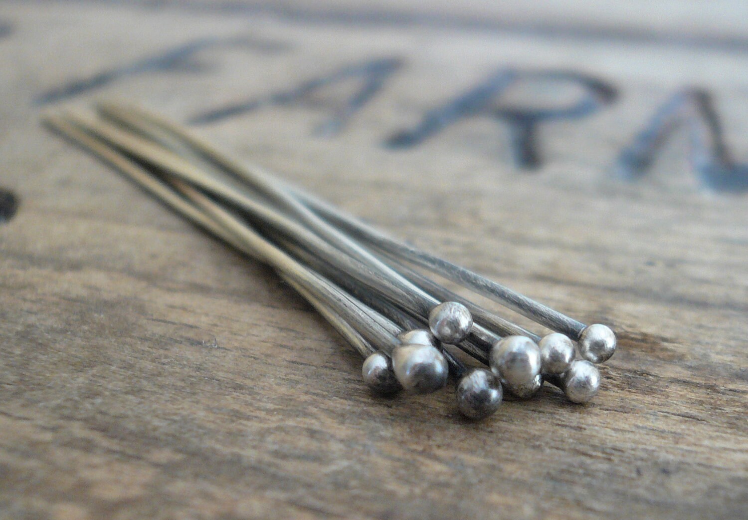 10 2 Fine Silver 26 GAUGE Handmade Ball Headpins 2 - Etsy
