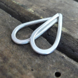 Small Handforged Sterling Silver Tear Drops - Handmade. Hand Forged ...