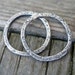 Pair of My Handforged, Textured Sterling Silver Loops - Handmade. Hand ...