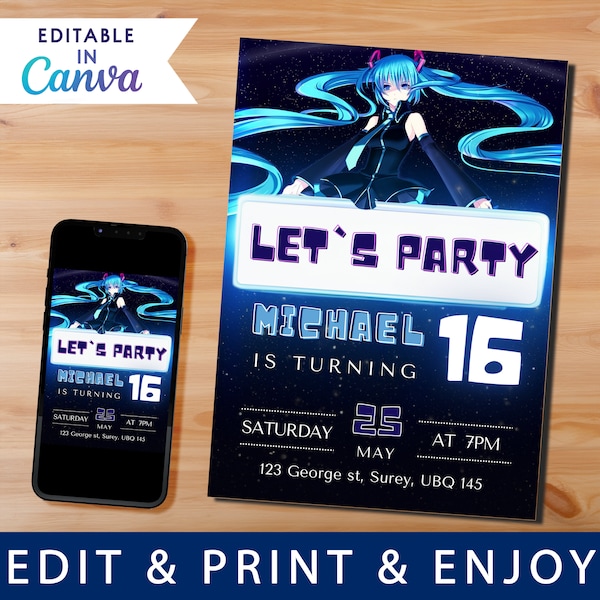 Printable Hatsune Miku - Etsy