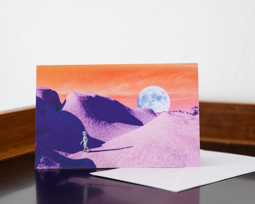 Fred the Alien in Jumbo Rocks at Joshua Tree National Park Greeting ...