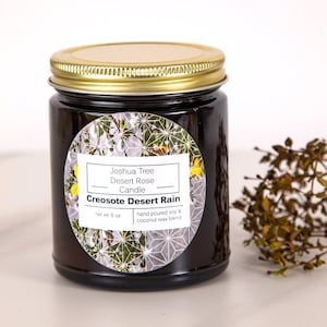 Creosote Candle: Desert Rain Scent, Joshua Tree, 8 Oz - Etsy