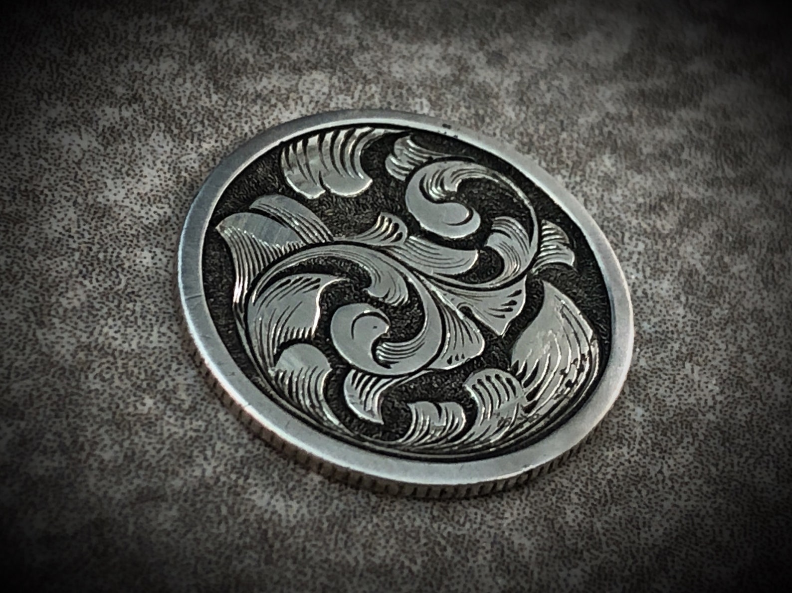 Hand Engraved Scroll Work Hobo Nickel Love Token Style 1916 - Etsy