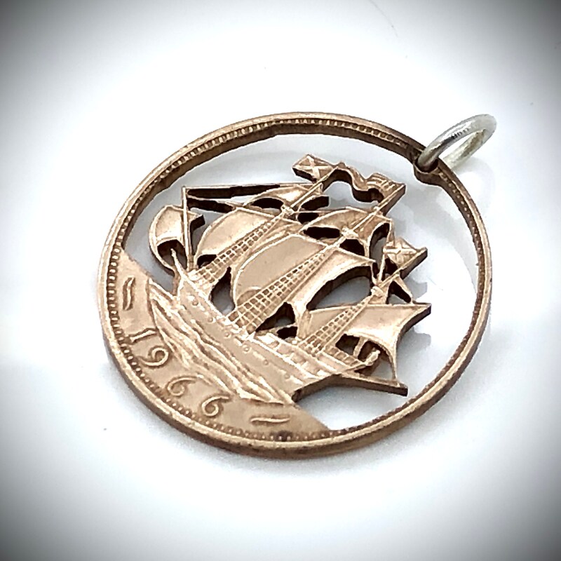 Cut Coin Necklace - Etsy