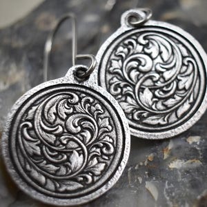 Hand Made Scrollwork Laser Engraved Aluminum Art Jewelry Earrings - Etsy