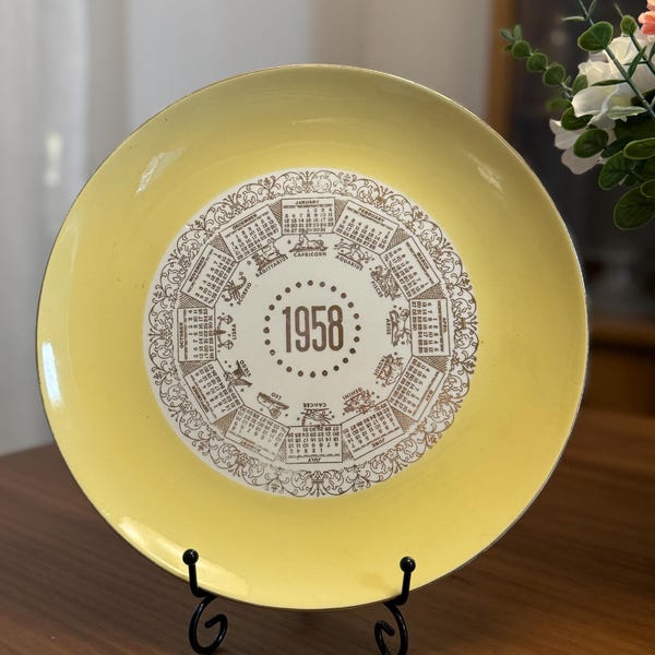 1958 Calendar - Etsy