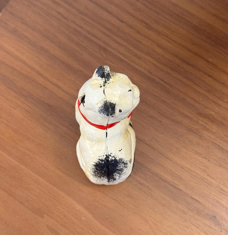 Vintage Antique Cast Iron White & Black Kitty Cat Bank Figurine - Etsy