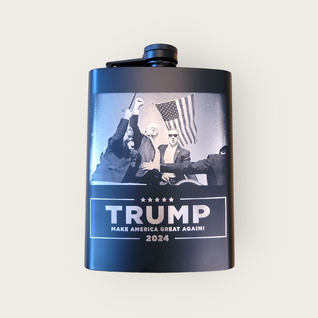 TRUMP 2024 Flag 8 Oz Stainless Steel Flask - Etsy