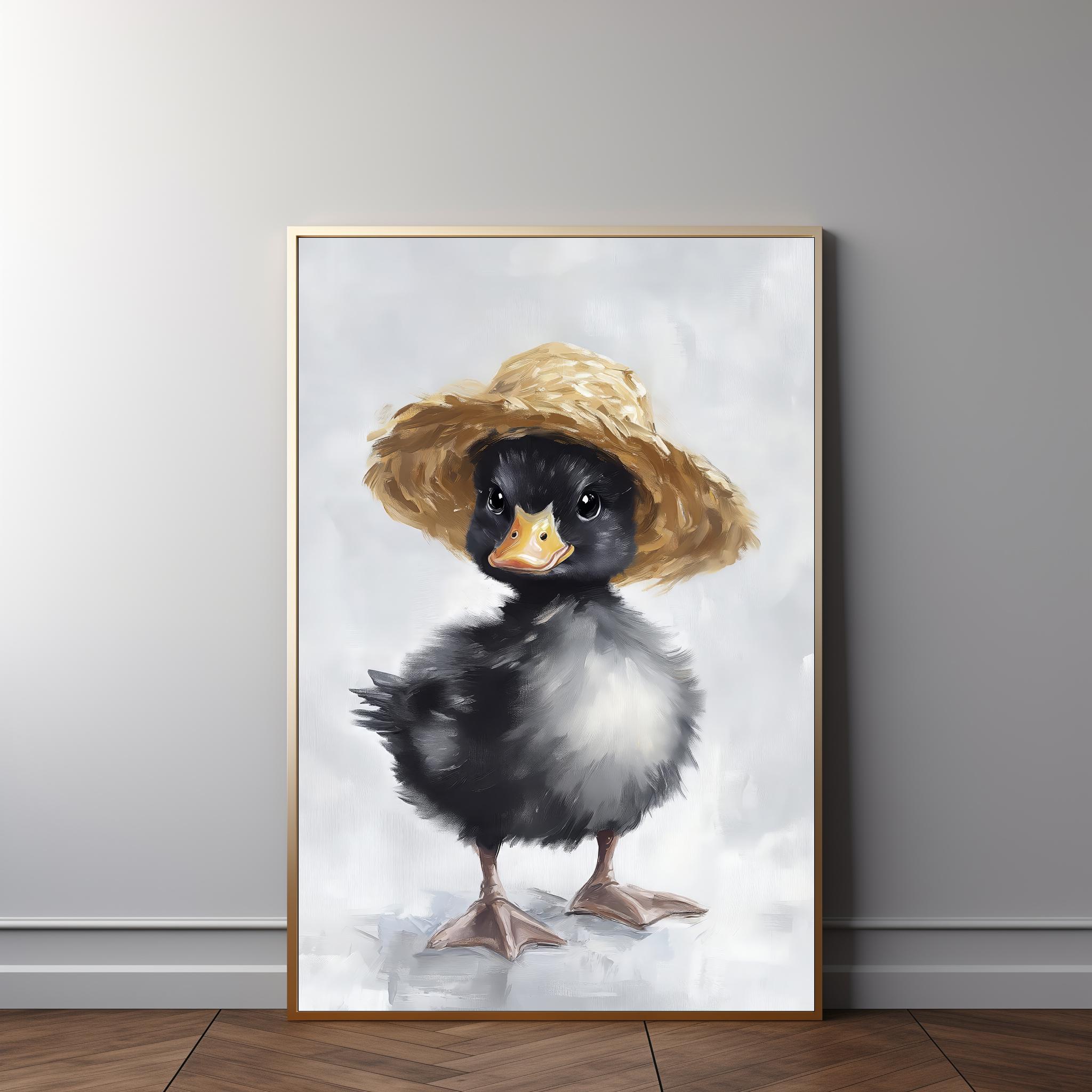 Duckling Portrait Art Prints: Farmhouse Nursery Decor (digital Download ...