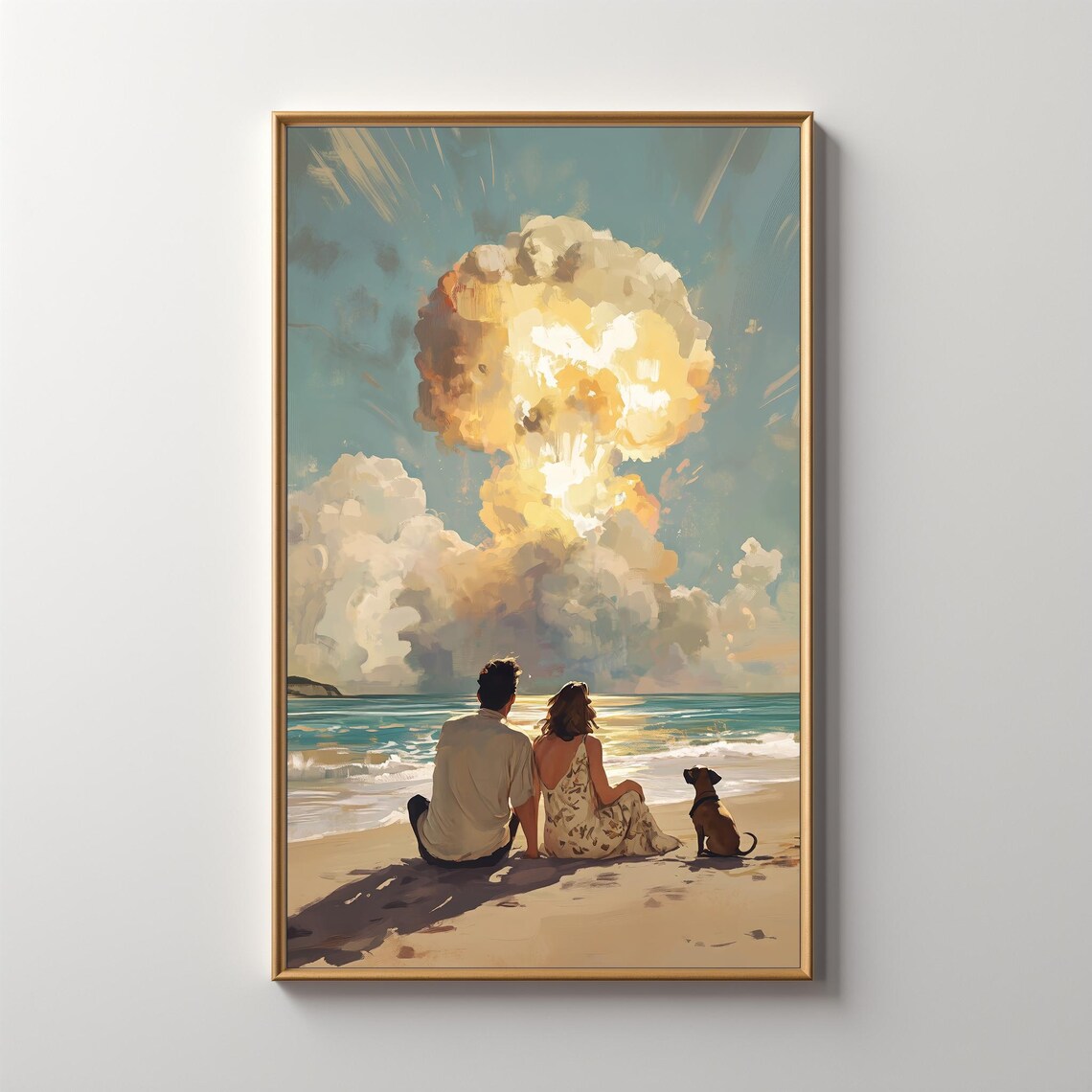 Retro Trippy Wall Art: Surreal Art Print, Nuclear Blast, Weird Trippy ...