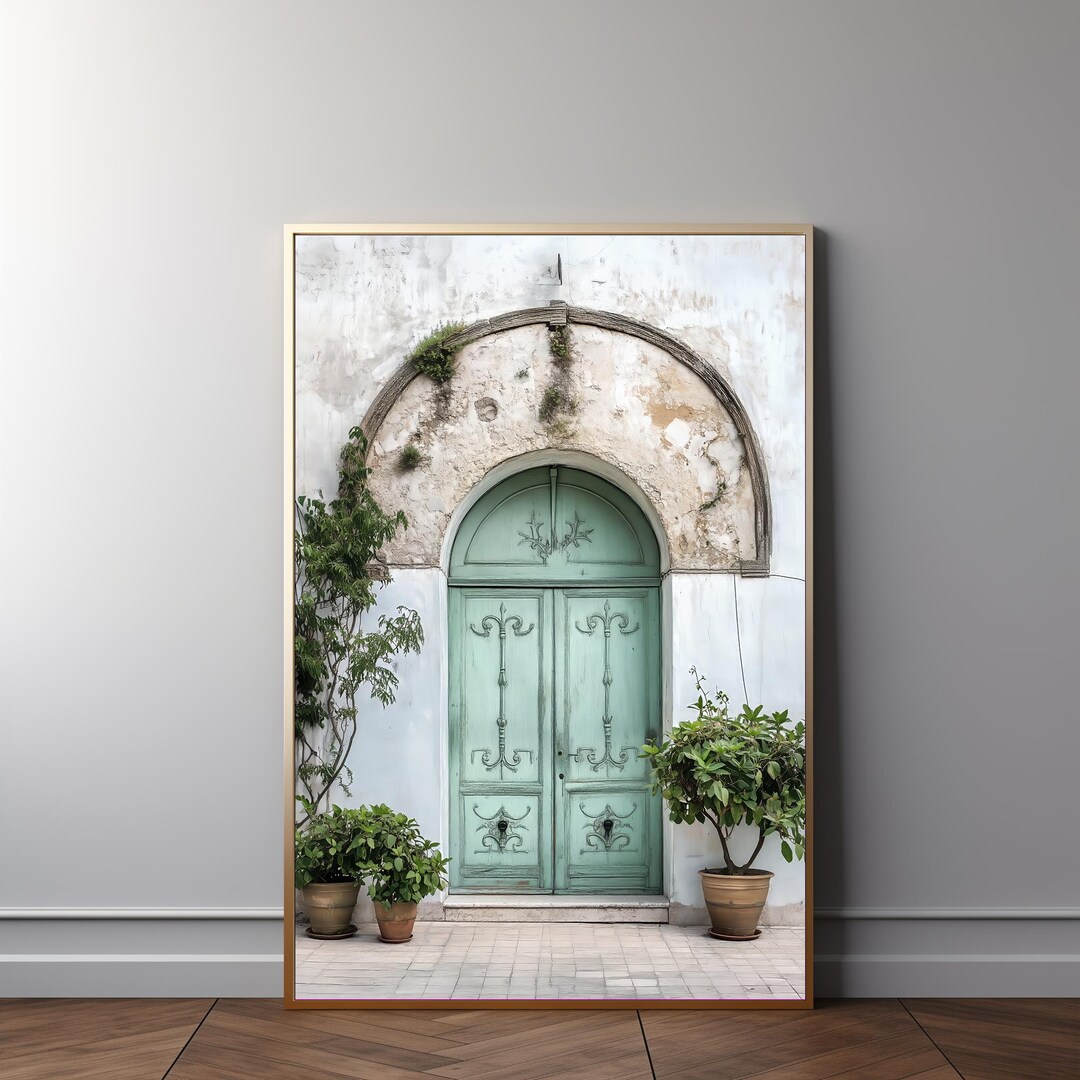 Green Door Art Print: Abstract Boho Home Decor (digital Download) 471 ...
