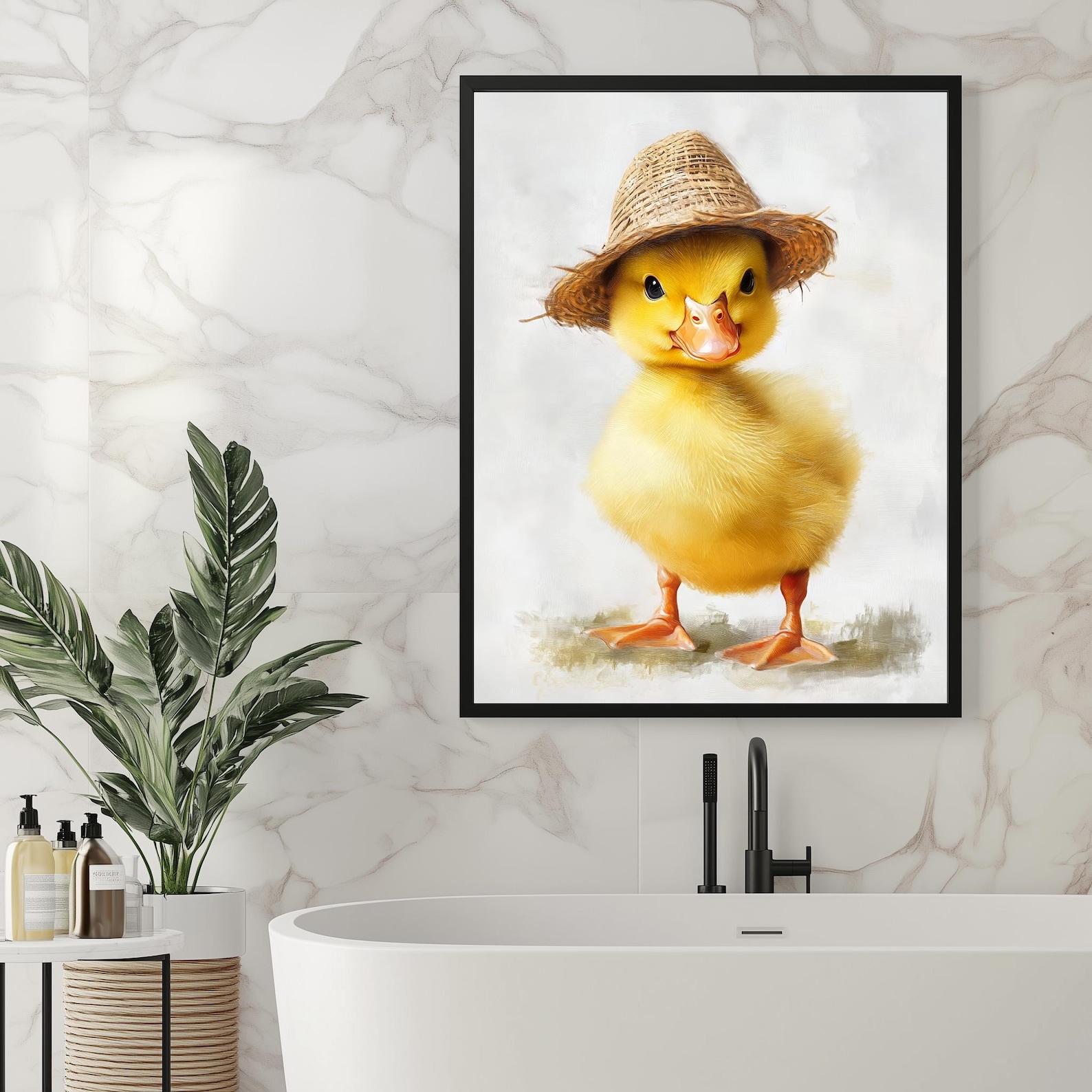 Duckling Portrait Art Prints: Farmhouse Nursery Decor (digital Download ...