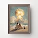 Retro Trippy Wall Art: Surreal Art Print, Nuclear Blast, Weird Trippy ...