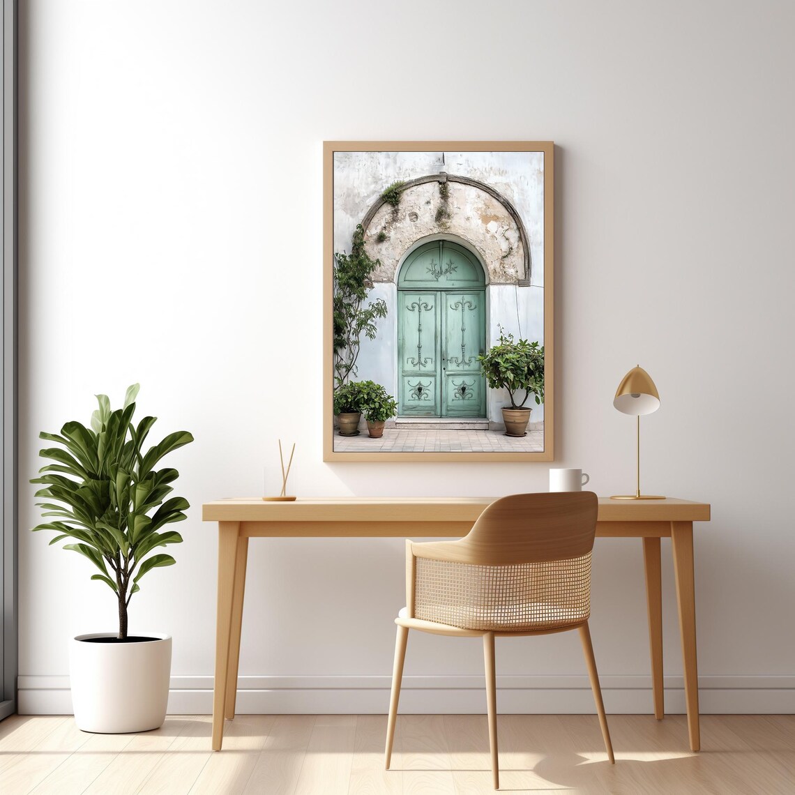 Green Door Art Print: Abstract Boho Home Decor (digital Download) 471 ...