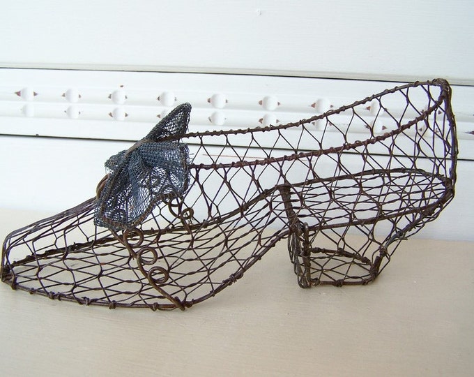 Vintage Chicken Wire Shoe - Etsy