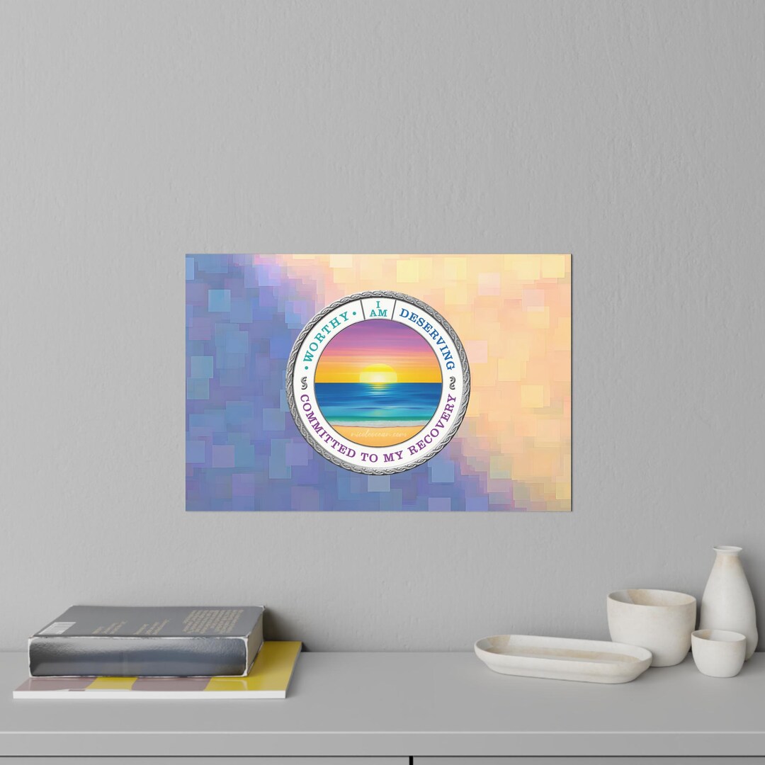 Recovery Themed Vinyl Wall Art Decal, Vinyl Sticker, Motivational Quote ...