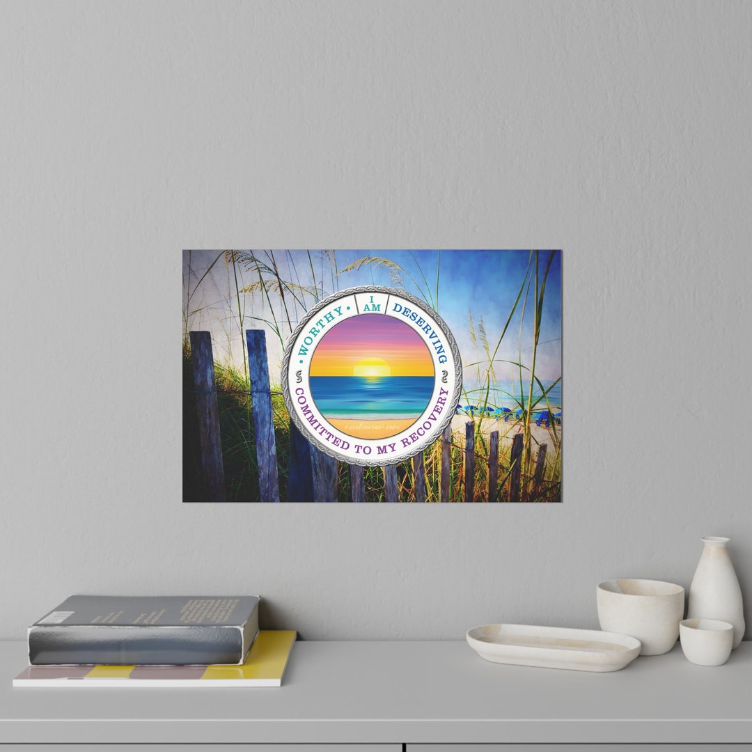 Recovery Themed Vinyl Wall Art Decal, Vinyl Sticker, Motivational Quote ...